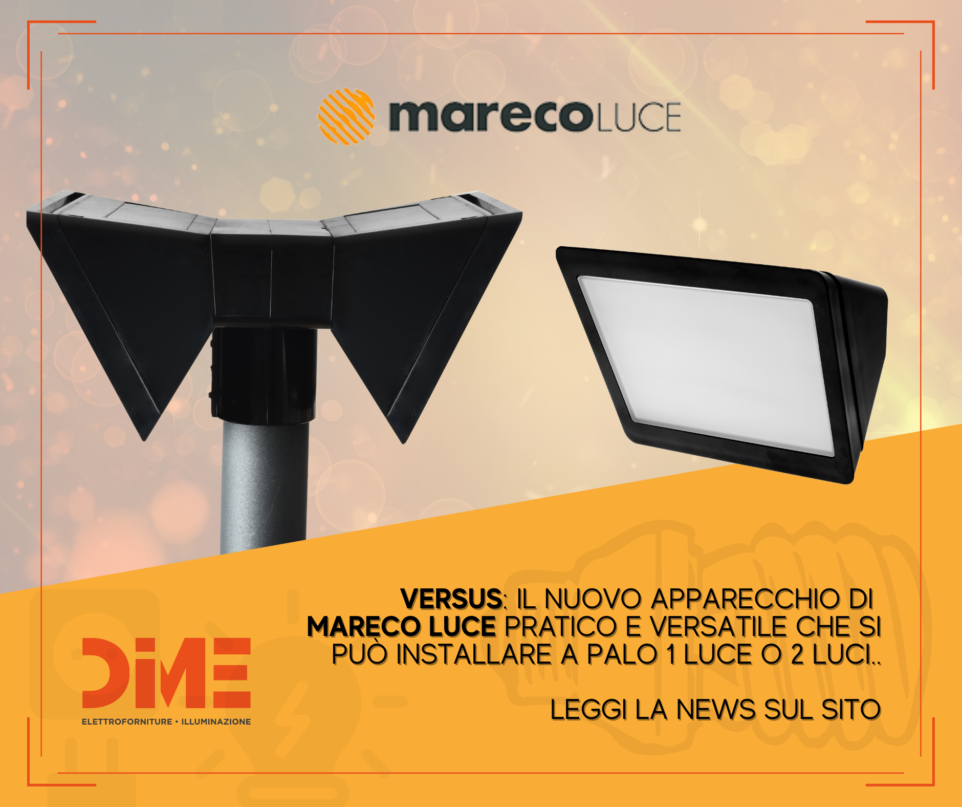 VERSUS: il nuovo apparecchio di MARECO LUCE - DIME